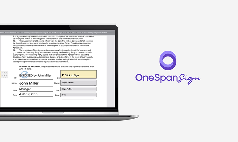 How To Send An E Signature Transaction In Onespan Sign Onespan