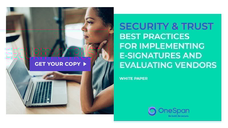 Electronic Signature Security Best Practices | OneSpan