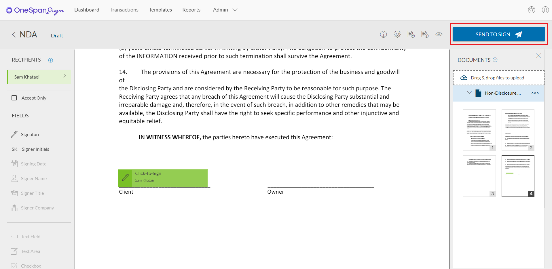 E-Signing Documents with OneSpan Sign | OneSpan
