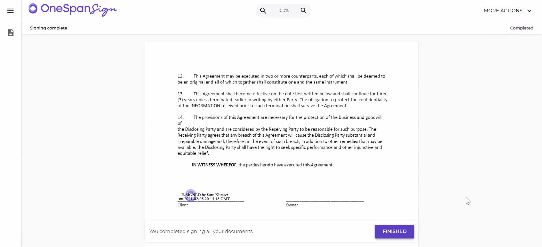 E-Signing Documents with OneSpan Sign | OneSpan