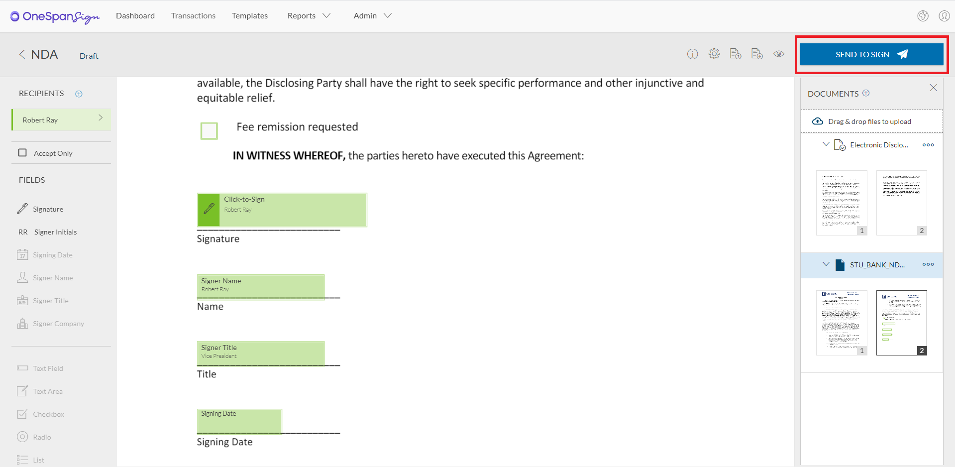 OneSpan Sign Electronic Signature Advanced Features | OneSpan